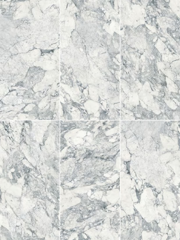 Deluxe Calacatta Cervaiole Marble Effect Porcelain Tile 60x120cm Matt ...