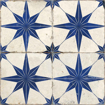 FS Star Blue 4D Patterned Tile 45x45cm Matt | Deluxe Bathrooms & Tiling ...