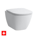 Laufen Lua Rimless Wall Hung WC Pan With Slim Soft Close Toilet Seat ...
