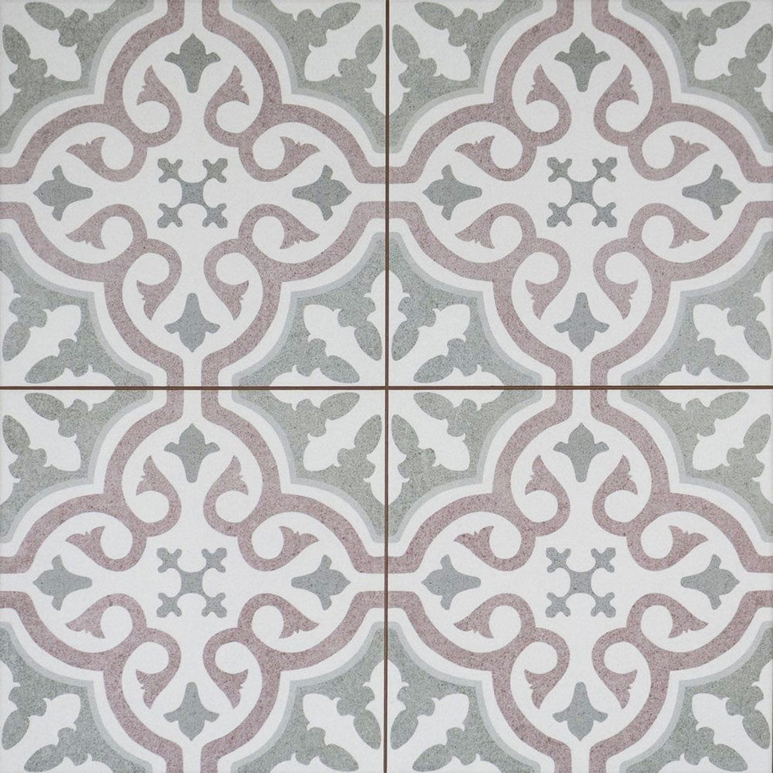 Briana Rose Encaustic Effect Porcelain Tile 45 x 45cm Matt | Deluxe ...