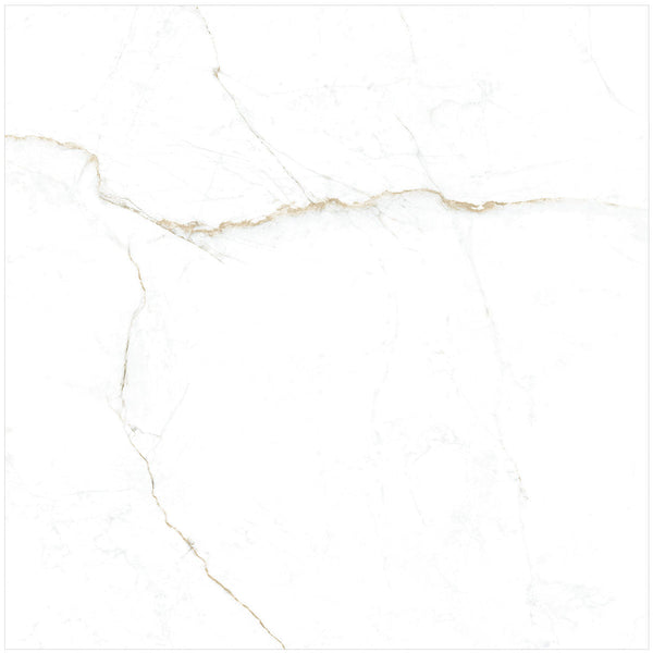 Dual White 4D Textured Marble Effect Porcelain Tile 100x100cm Matt ...
