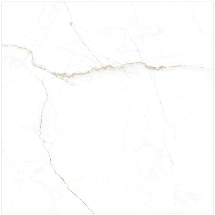 Dual White 4D Textured Marble Effect Porcelain Tile 100x100cm Matt ...