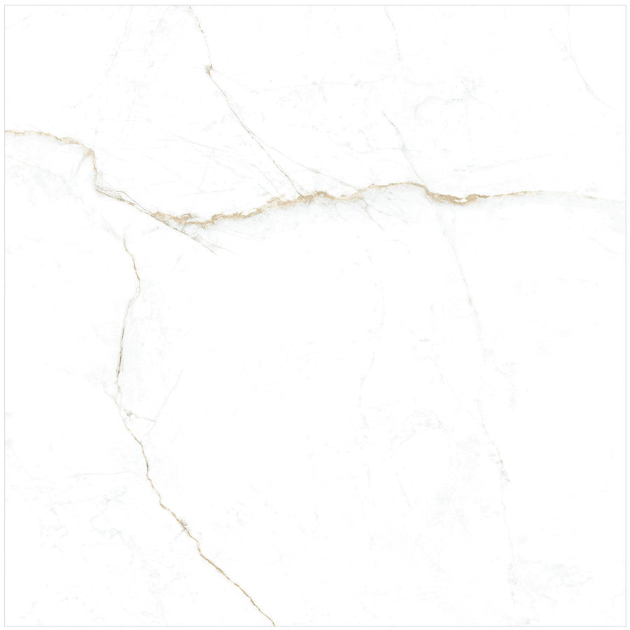 Dual White 4D Textured Marble Effect Porcelain Tile 100x100cm Matt ...