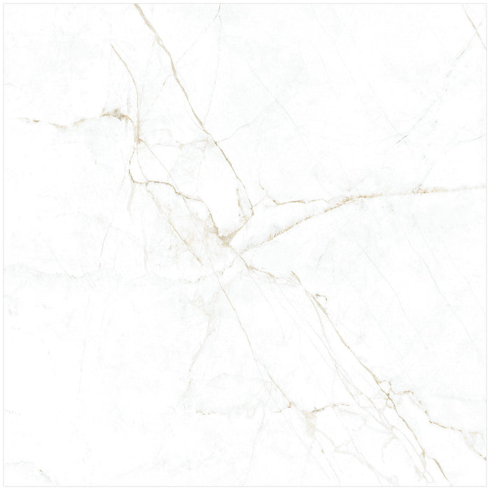 Dual White 4D Textured Marble Effect Porcelain Tile 100x100cm Matt ...