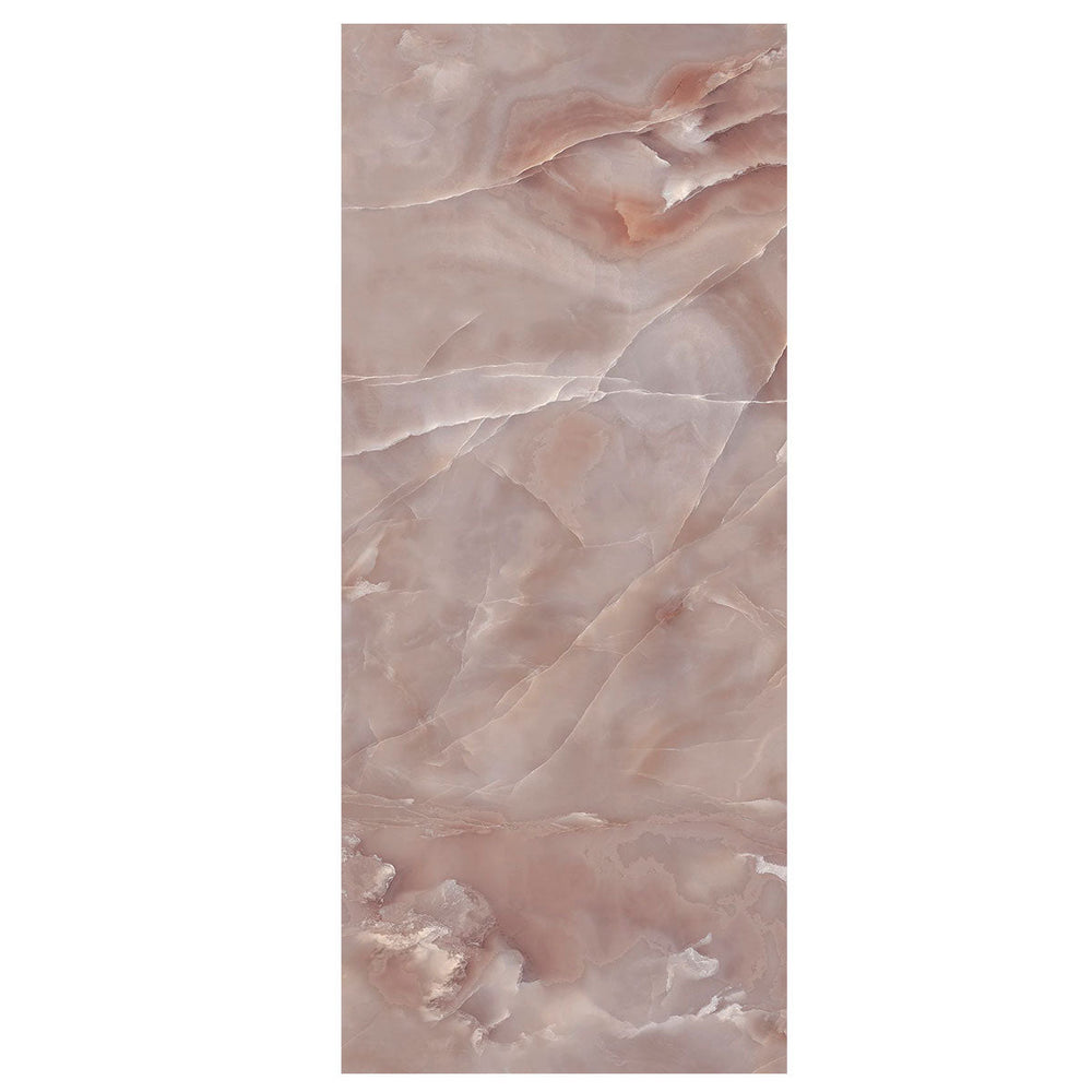 Deluxe Onyx Coral Marble Effect Porcelain Tile 60x120cm Gloss | Deluxe ...