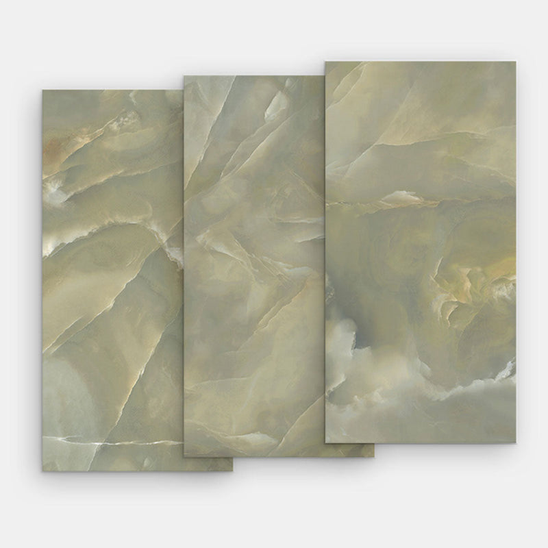 Deluxe Onyx Green Marble Effect Porcelain Tile 60x120cm Gloss | Deluxe ...