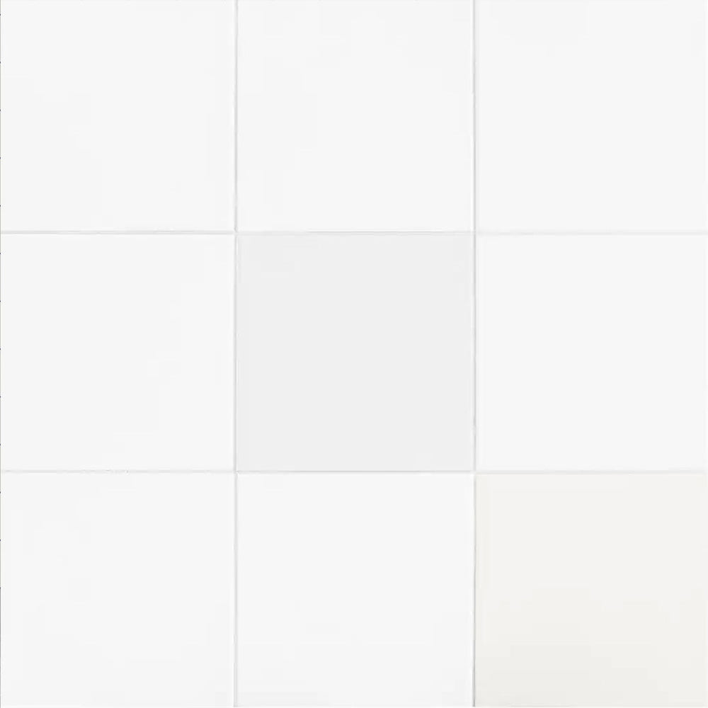 Rubik White Square Porcelain Tile 12x12cm Matt | Deluxe Bathrooms ...