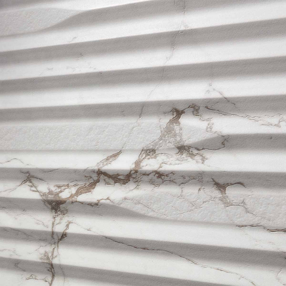 Sublime Iceberg 4D Decor Marble Effect Wall Tile 33x100cm Matt | Deluxe ...