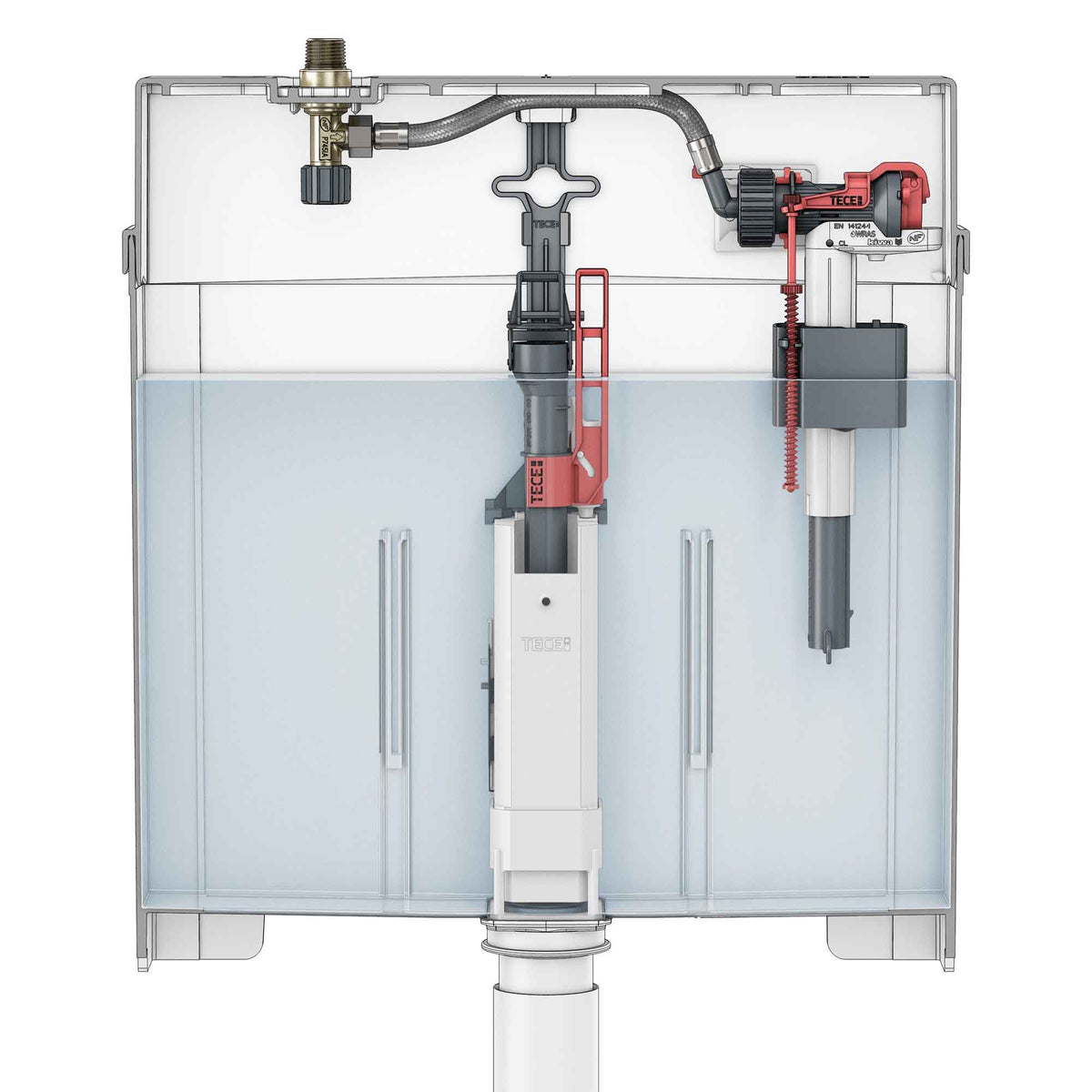 Tece Profil 1120 Wall-Hung Toilet Support Frame with Slim Concealed Oc ...