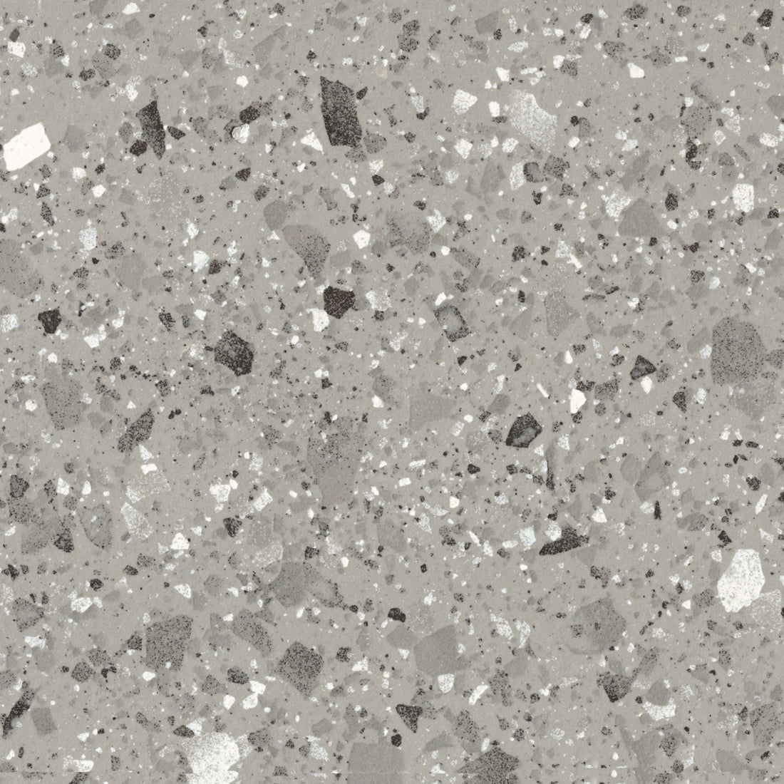 Terrazzo Lusso Grey Full-Bodied Porcelain Tile 60x60cm Matt | Deluxe ...