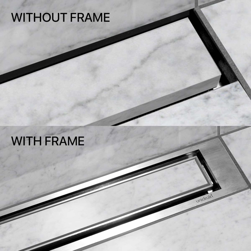 UniSlope 1K Long Tile Insert Linear Drain Wetroom Shower Kit - Stainle ...