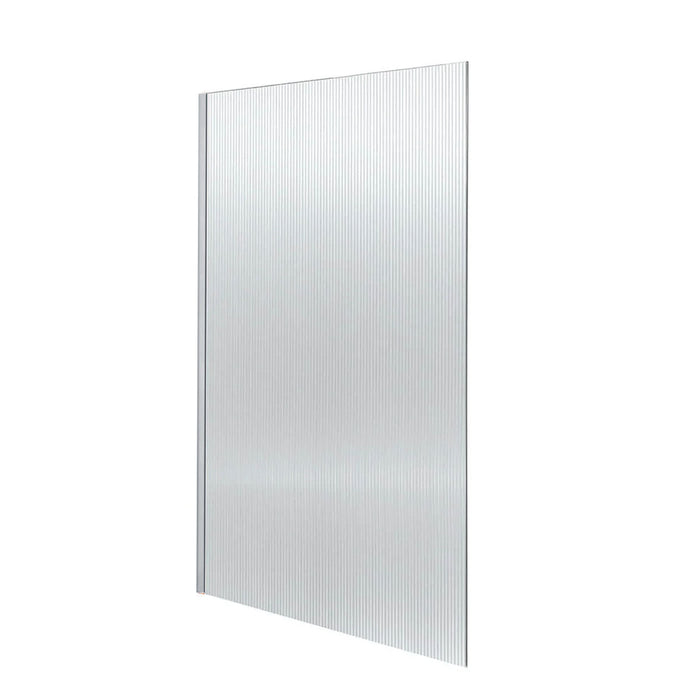 Granlusso 8 Fluted Glass Frameless Wetroom Shower Screen | Deluxe ...