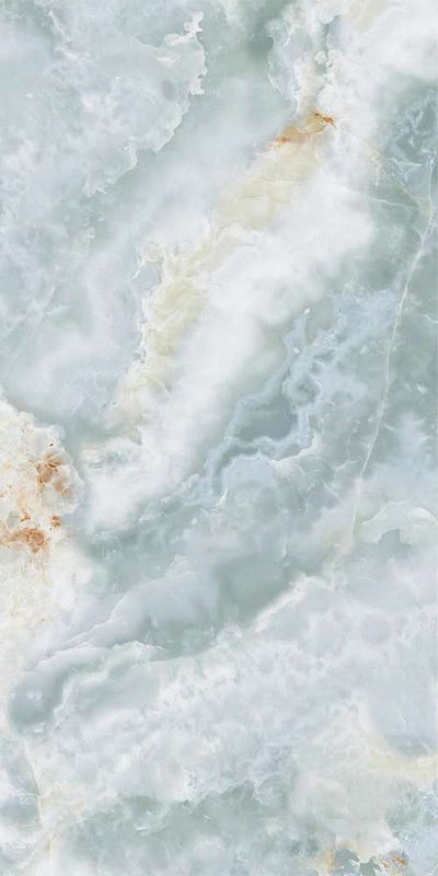 Azzura Blue Onyx Effect Porcelain Tile 60x120cm Matt | Deluxe Bathrooms ...