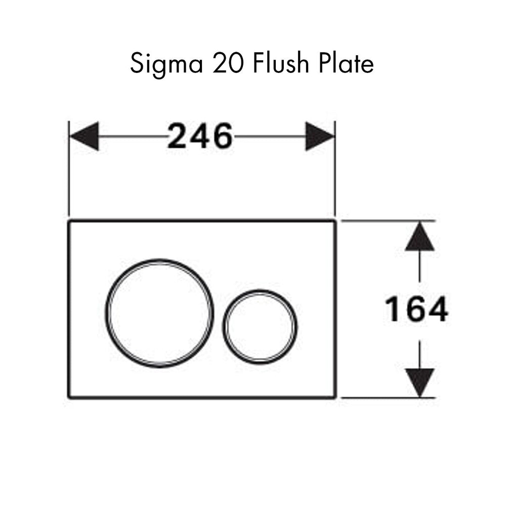 Geberit Sigma Dual Flush Cover Plate for Concealed Cistern | Deluxe ...