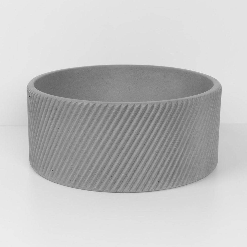Kast Otto Round Concrete Countertop Basin Patterned | Deluxe Bathrooms ...