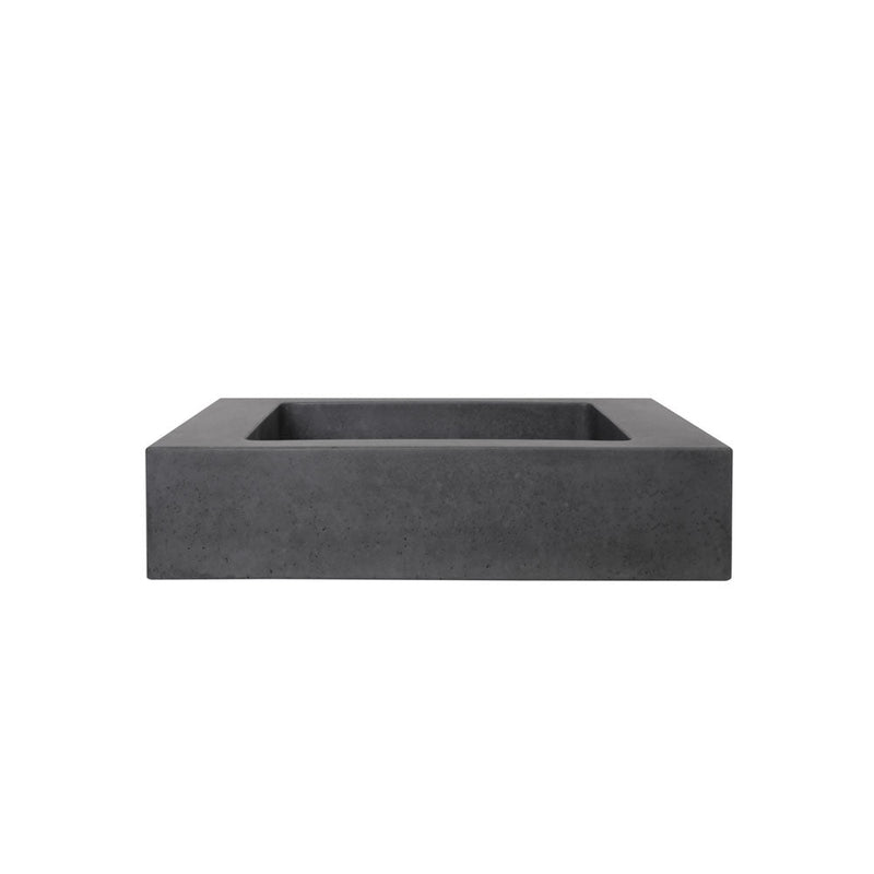 Kast Pitch Rectangle Wall-Hung Concrete Basin With Shelf Surface ...