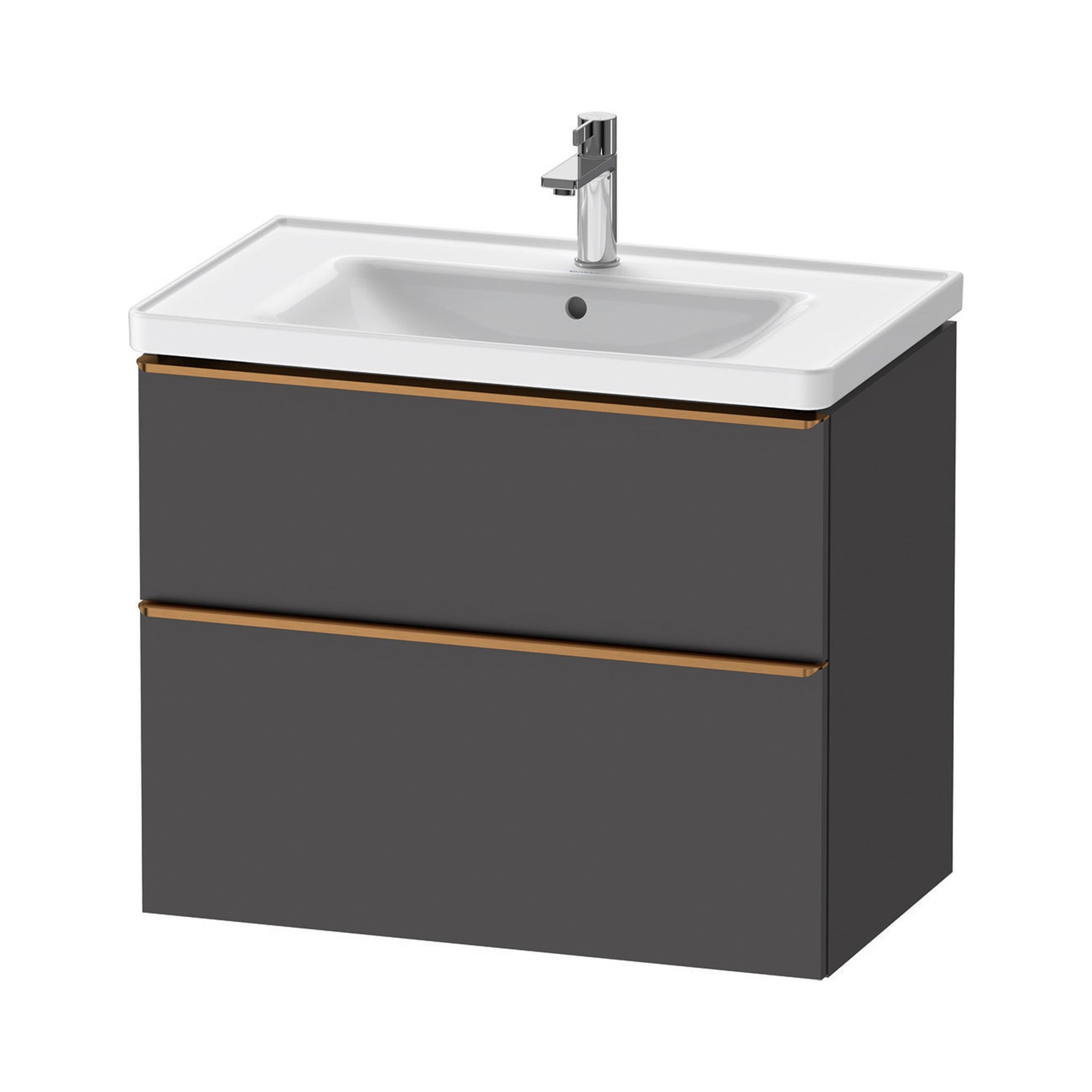 Duravit D-Neo Wall Mounted 2-Drawer Vanity Unit With Ceramic Basin - M ...