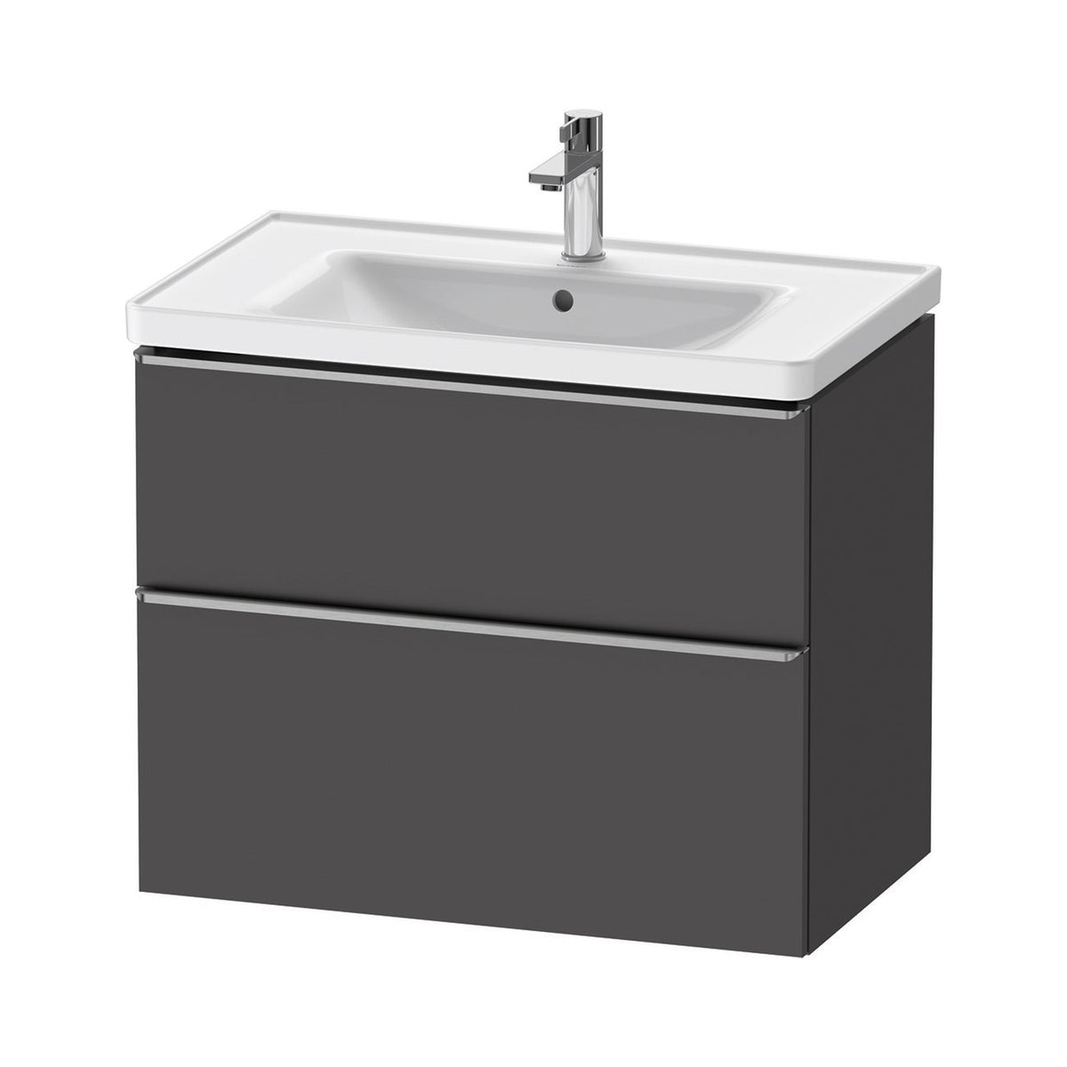 Duravit D-Neo Wall Mounted 2-Drawer Vanity Unit With Ceramic Basin - M ...