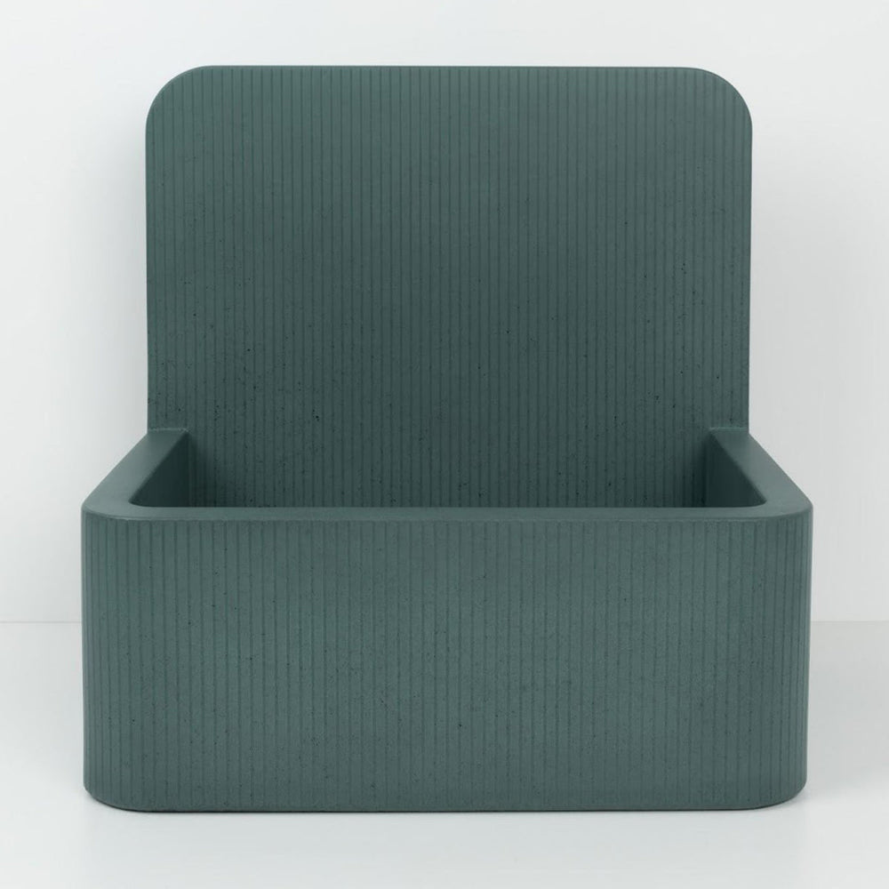 Kast Elm Mini Patterned Concrete Basin With Splashback | Deluxe ...