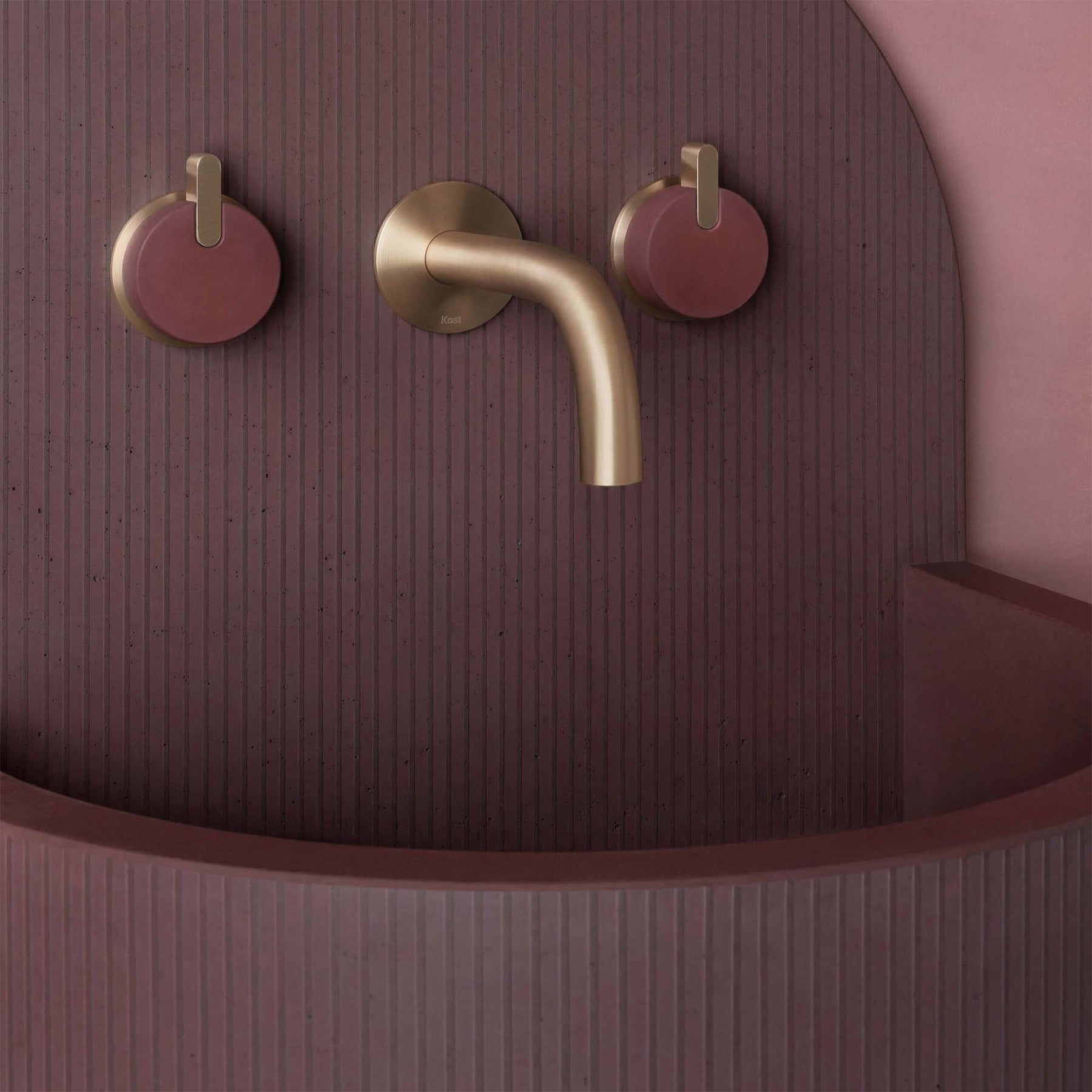 Kast Elma Wall-Mounted Concrete Basin With Splashback | Deluxe ...