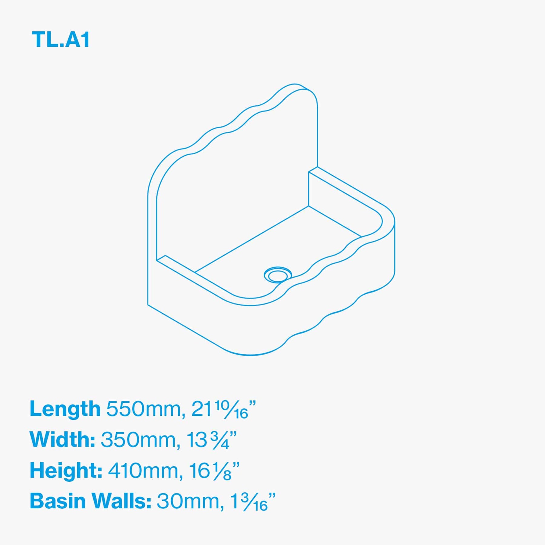 Kast Tilde Wall-Mounted Concrete Basin With Splashback | Deluxe ...