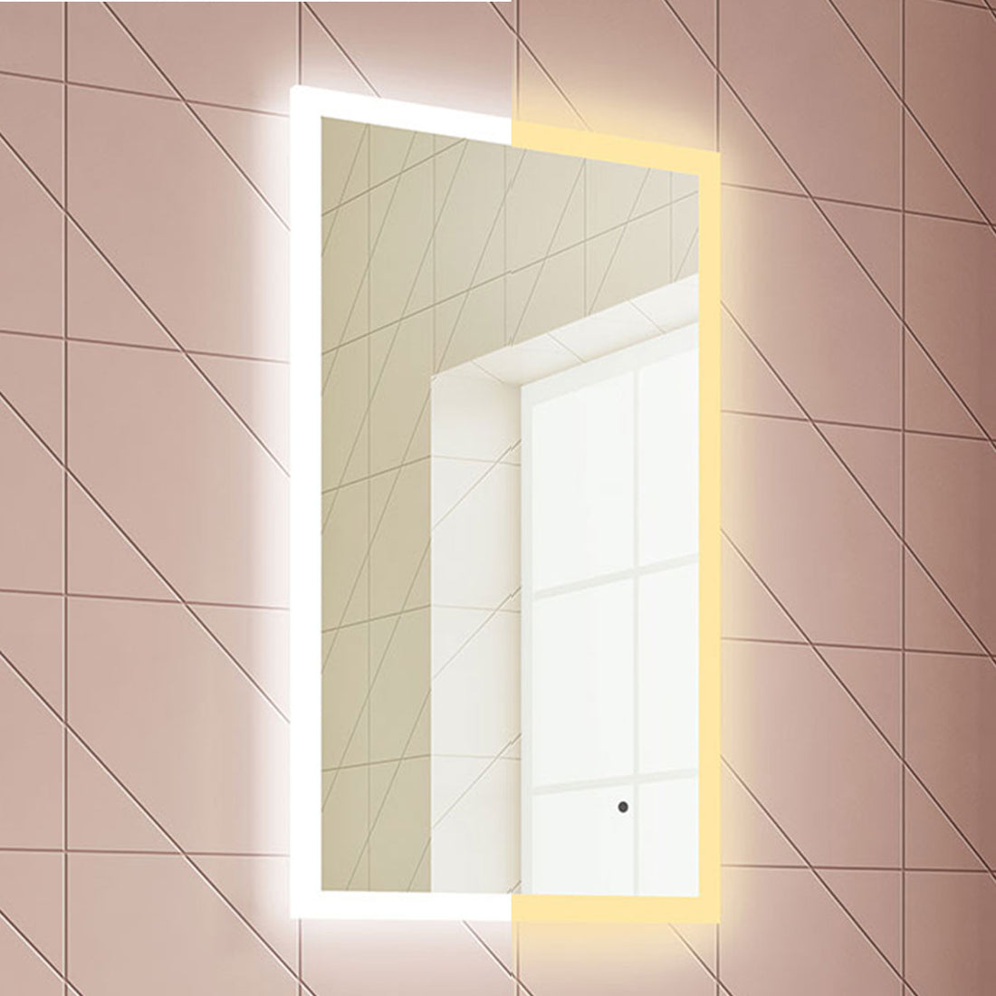 Deluxe Lisa LED Mirror With Heated Pad | Deluxe Bathrooms & Tiling ...